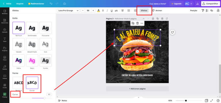 Texto Curvado no Canva: Aprenda Como Fazer
